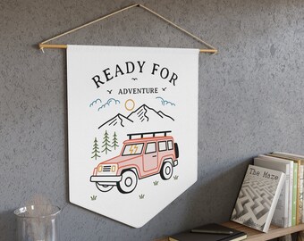 Never Stop Exploring Pennant Pennant Flag Wall Art Banner, Explore Wall ...