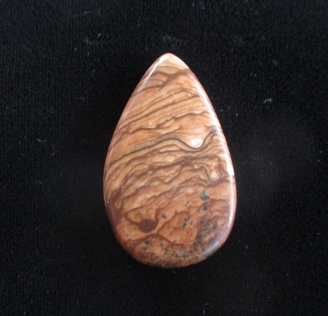 Biggs Picture Jasper -beautiful Oregon Picture Jasper- Lg. Pear Shape ...