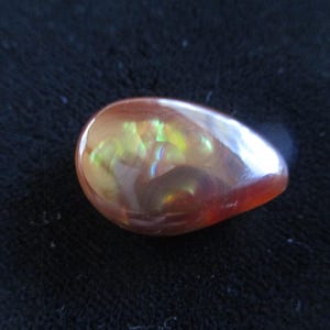 Fire Agate -beautiful Mexican Fire Agate- Freeform Pear Shape 19.5mm X ...