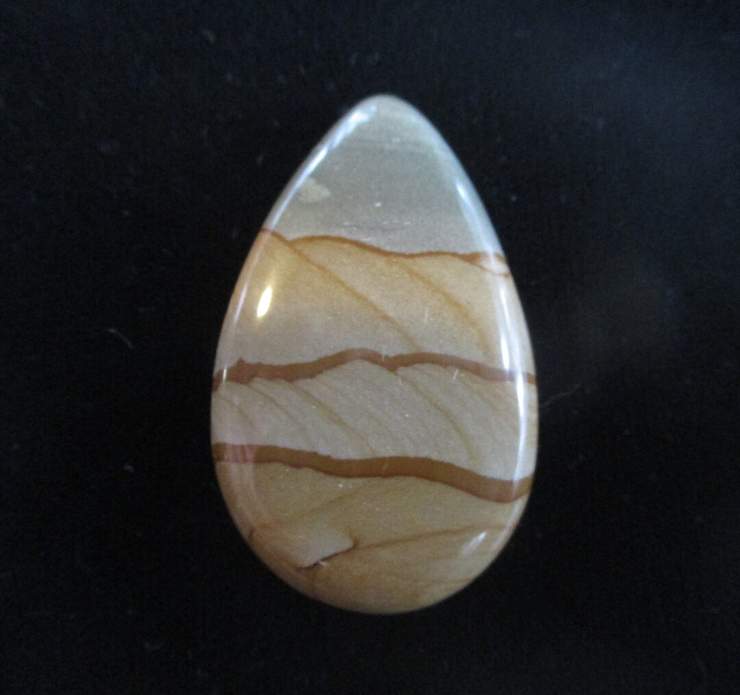 Deschutes Picture Jasper -beautiful Large Pear Shape Cab- Hand Cut ...