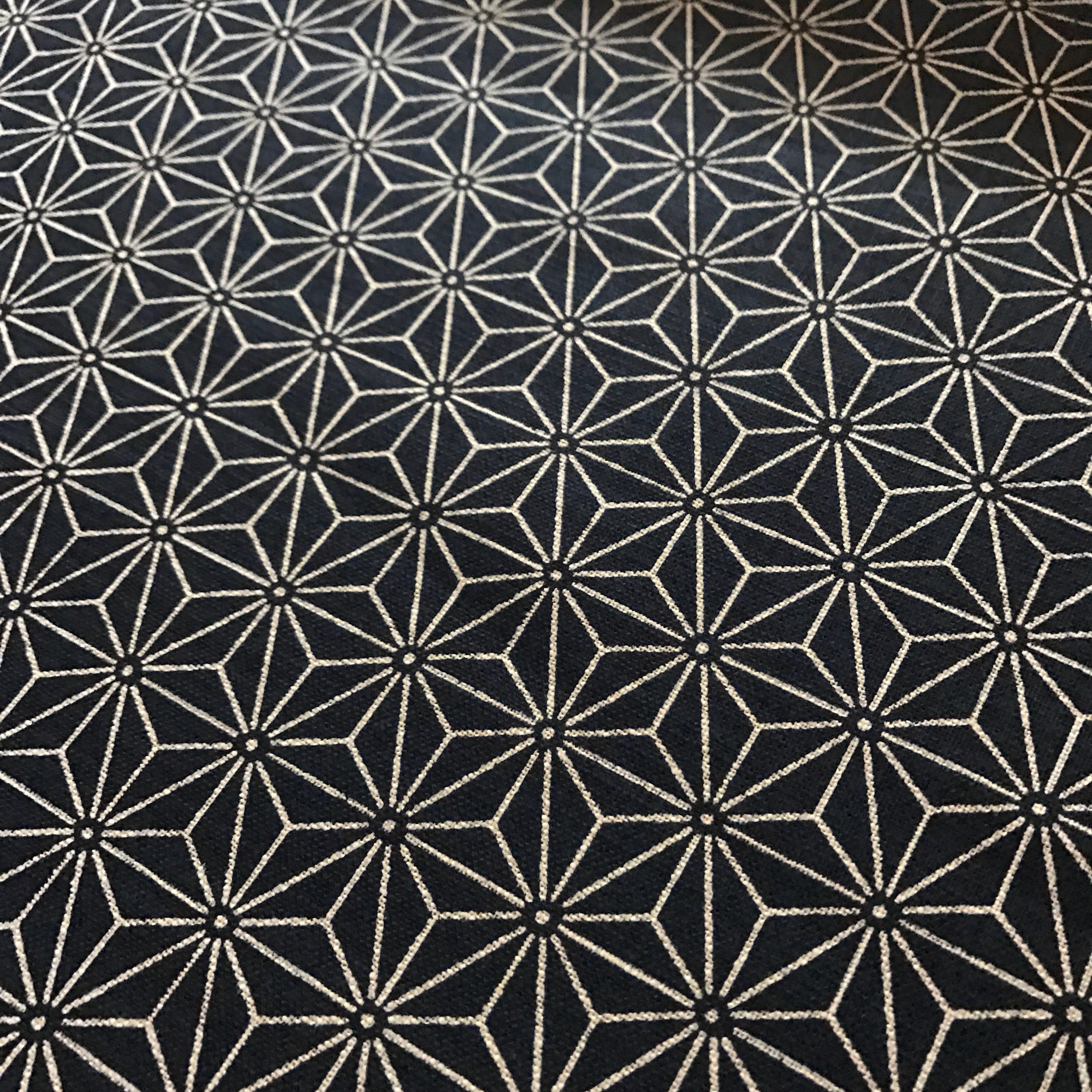 Navy homespun large star geo print cotton fabric - Etsy 日本