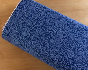 Blue Wave Fabric | Etsy