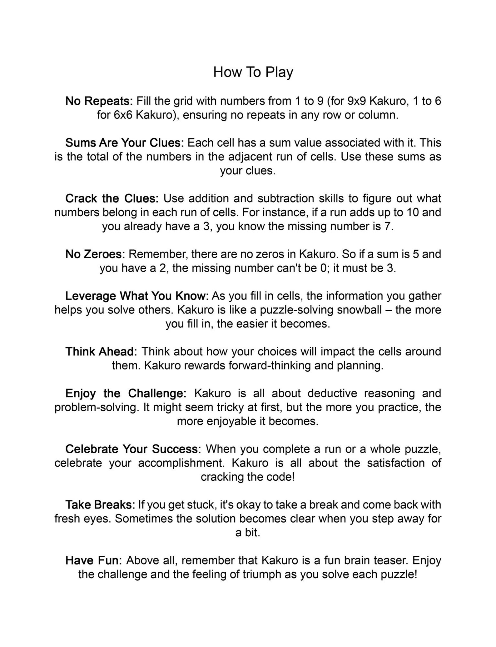 100 9x9 KAKURO Bundle for Adults, Teens, and Seniors Puzzles, Problem ...