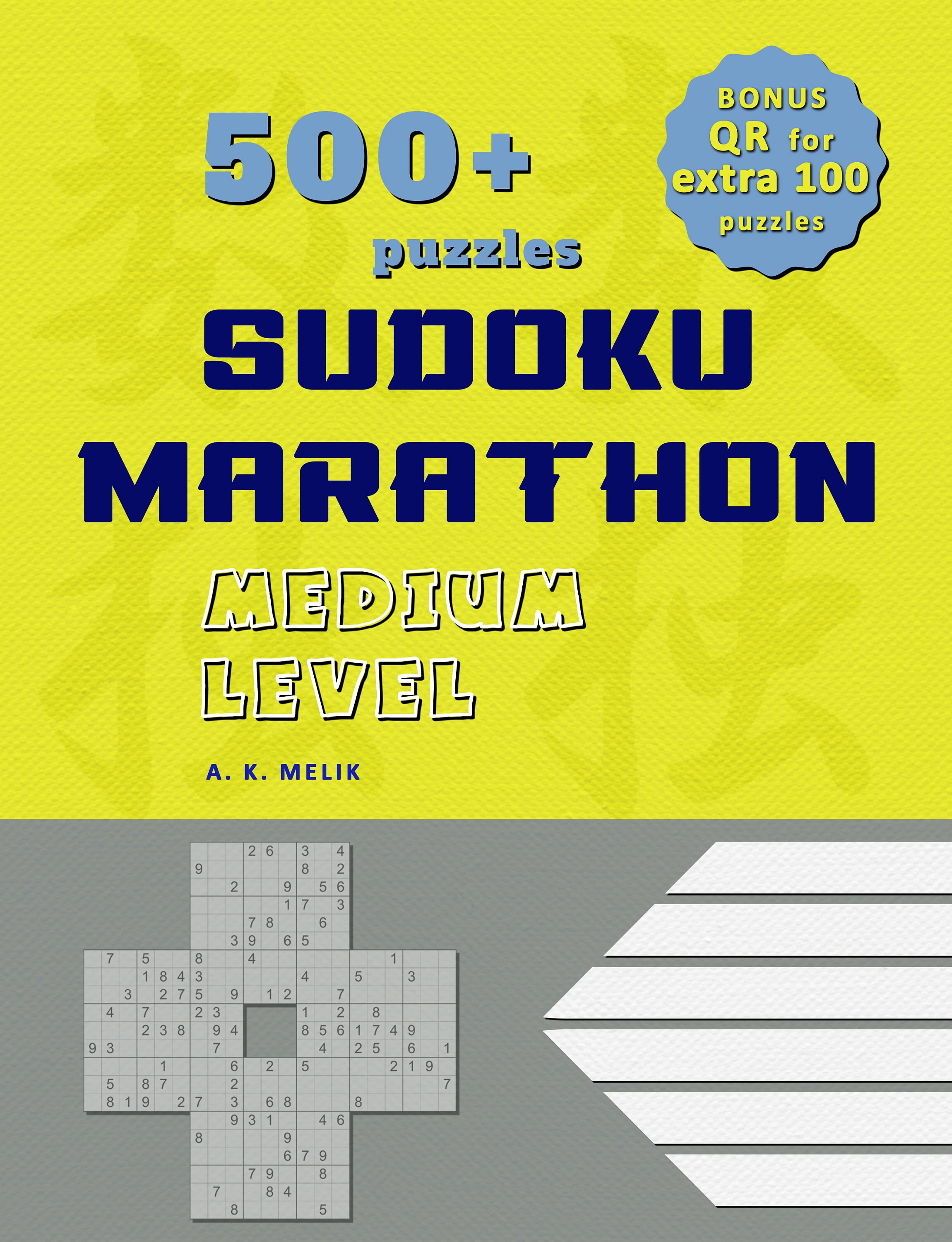 500 Medium-level MARATHON Sudoku Puzzles for Adults, Teens, and Seniors ...