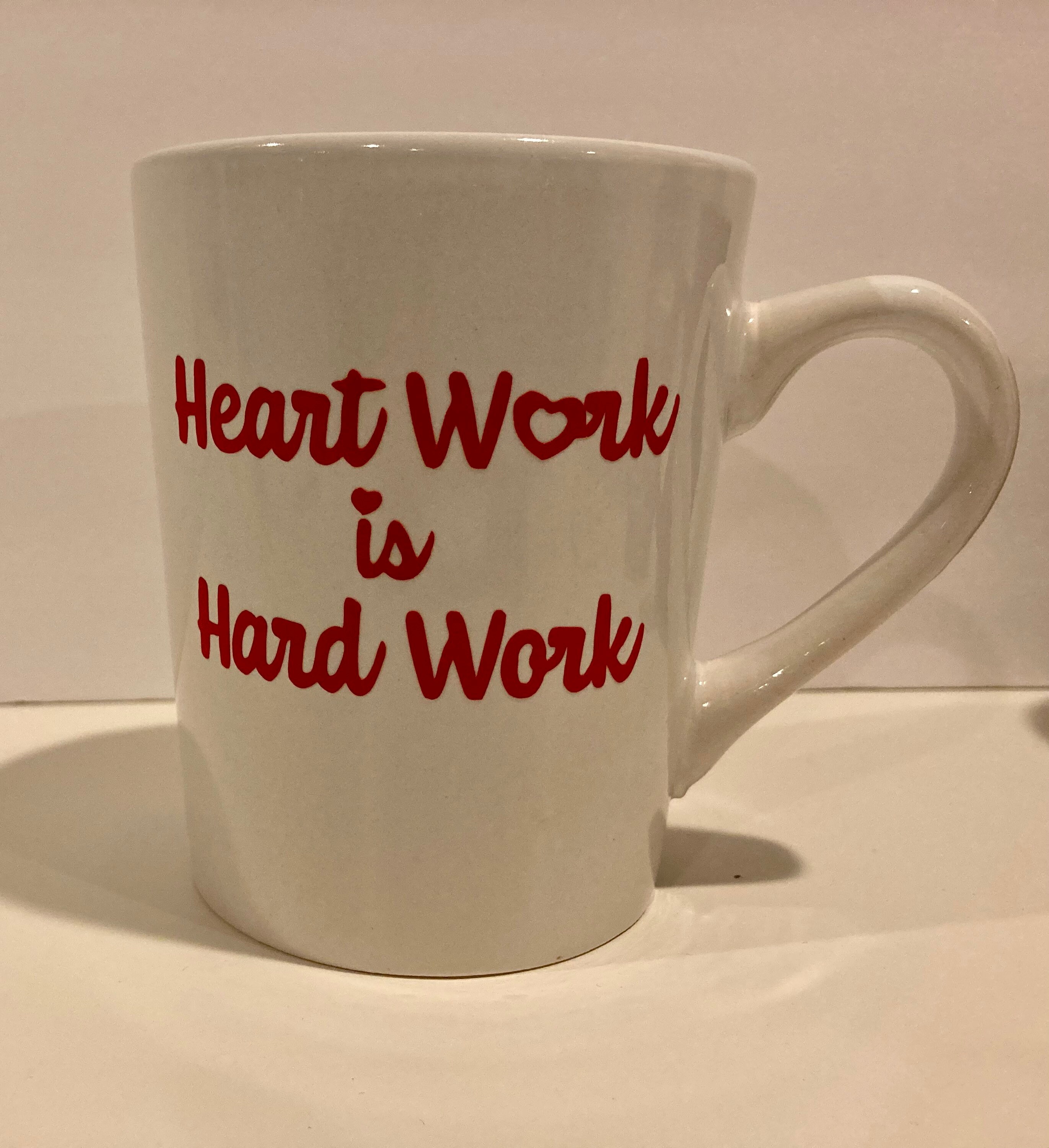 Heart Work is Hard Work Decal - Etsy