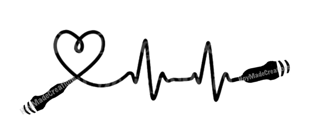Ultrasound EKG Heart Decal - Etsy