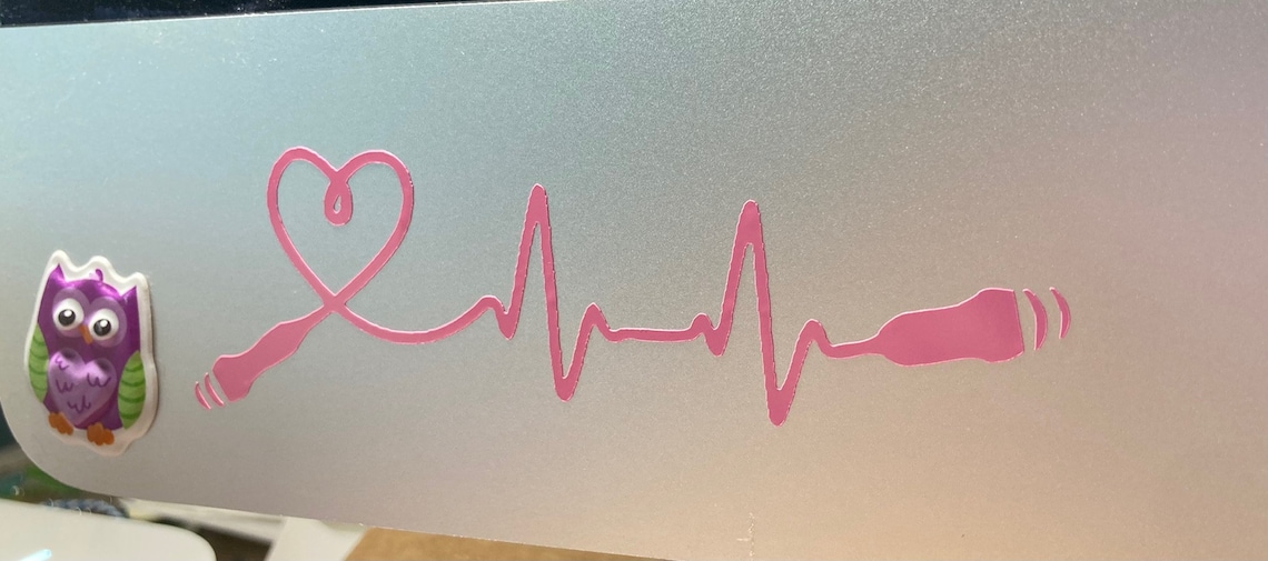 Ultrasound EKG Heart Decal - Etsy