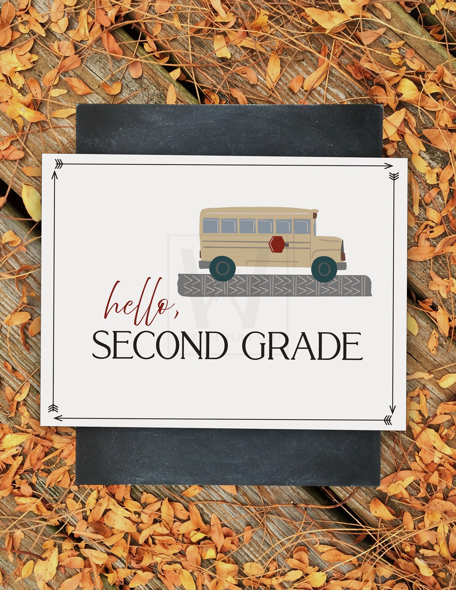 Back to School Signs Boho Rainbow Set First Day of School - Etsy