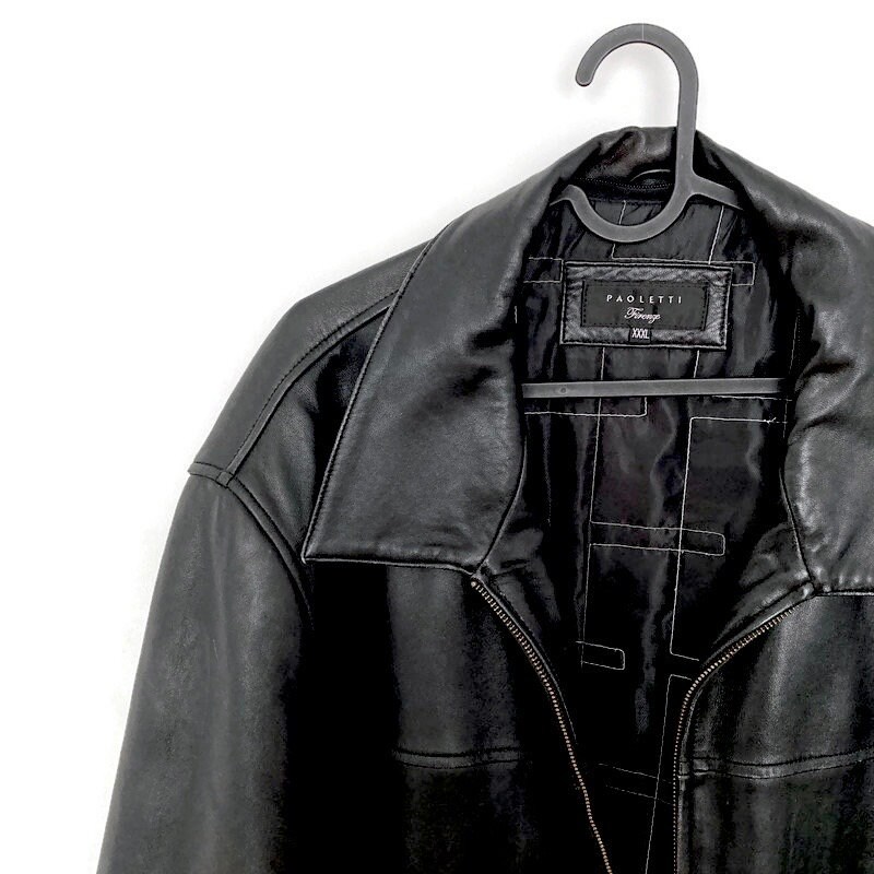 Vintage LEATHER Black Zip Jacket / Size L - XL - Etsy Vintage LEATHER Black Zip Jacket / Size L - XL - Etsy