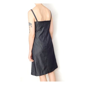 Vintage COTTON Blend Square Neck Dress / Size S - Etsy
