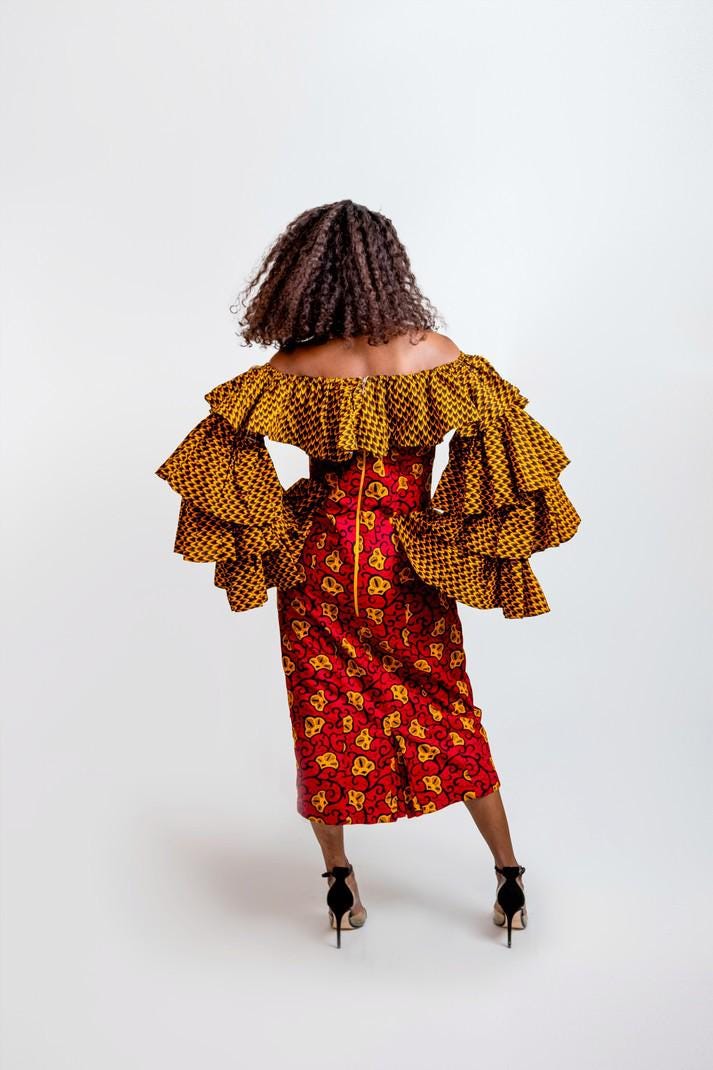 Ankara Gown With 3 Steps Hands| Ankara Dress| Stylish Ankara| Ankara ...