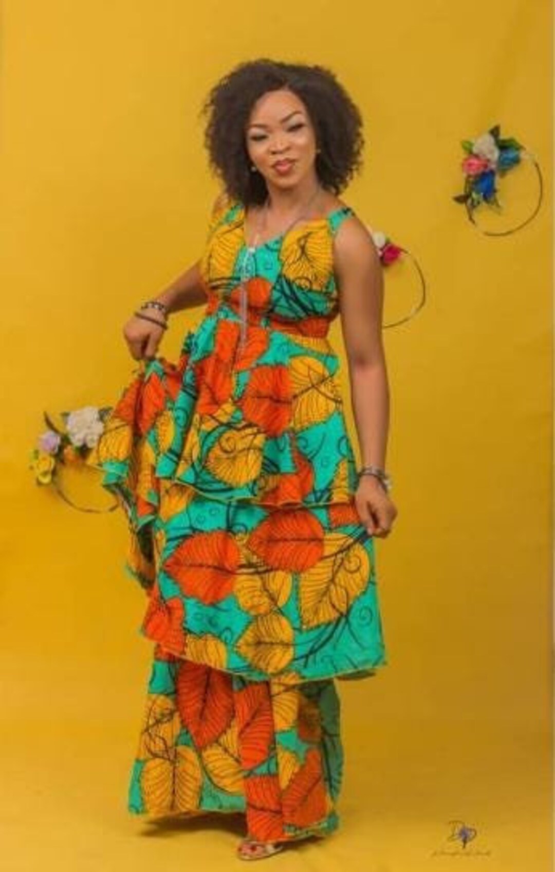 African Print 3-step Maxi Dress Ankara Fabric Ankara 3 Step Gown Gift ...