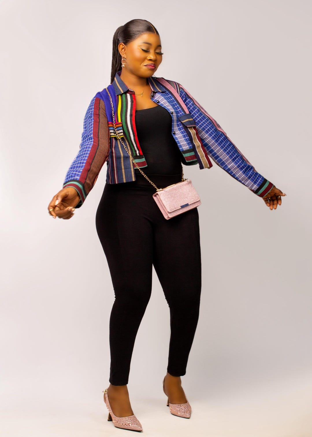 African Aso Oke Jacket| Handwoven Striped Blazer| Nigerian Festival Wear| Ankara Boho Coat ...