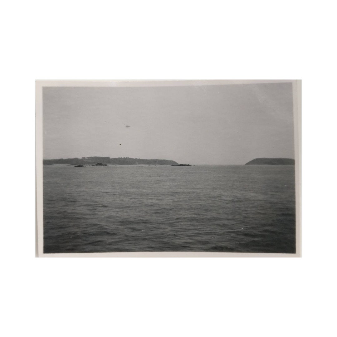 Original Black and White Photo Eerie Sea View, Vernacular Photography ...
