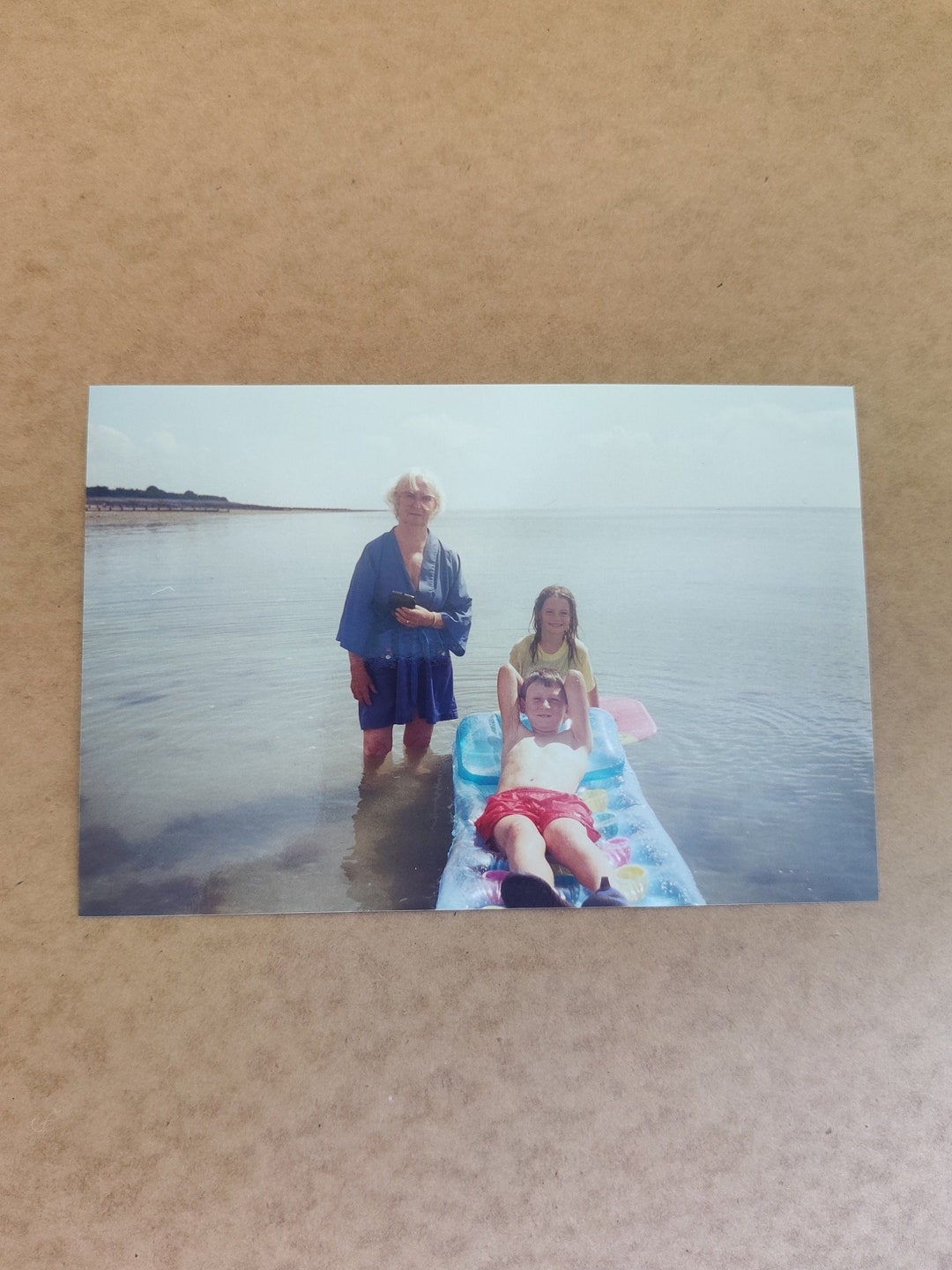 Beach Day Vintage Colour Original Photo, 1990s Old Photo, Vernacular ...