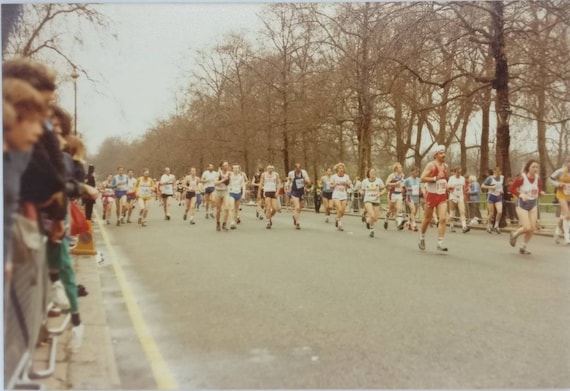 Vintage Colour Photo Runners at London Marathon 1980s | Etsy