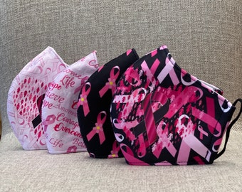 Pink Cancer Mask - Etsy