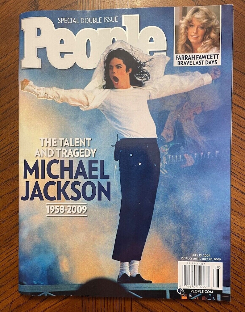 People Magazine Michael Jackson Special Double Issue Farrah Fawcett ...