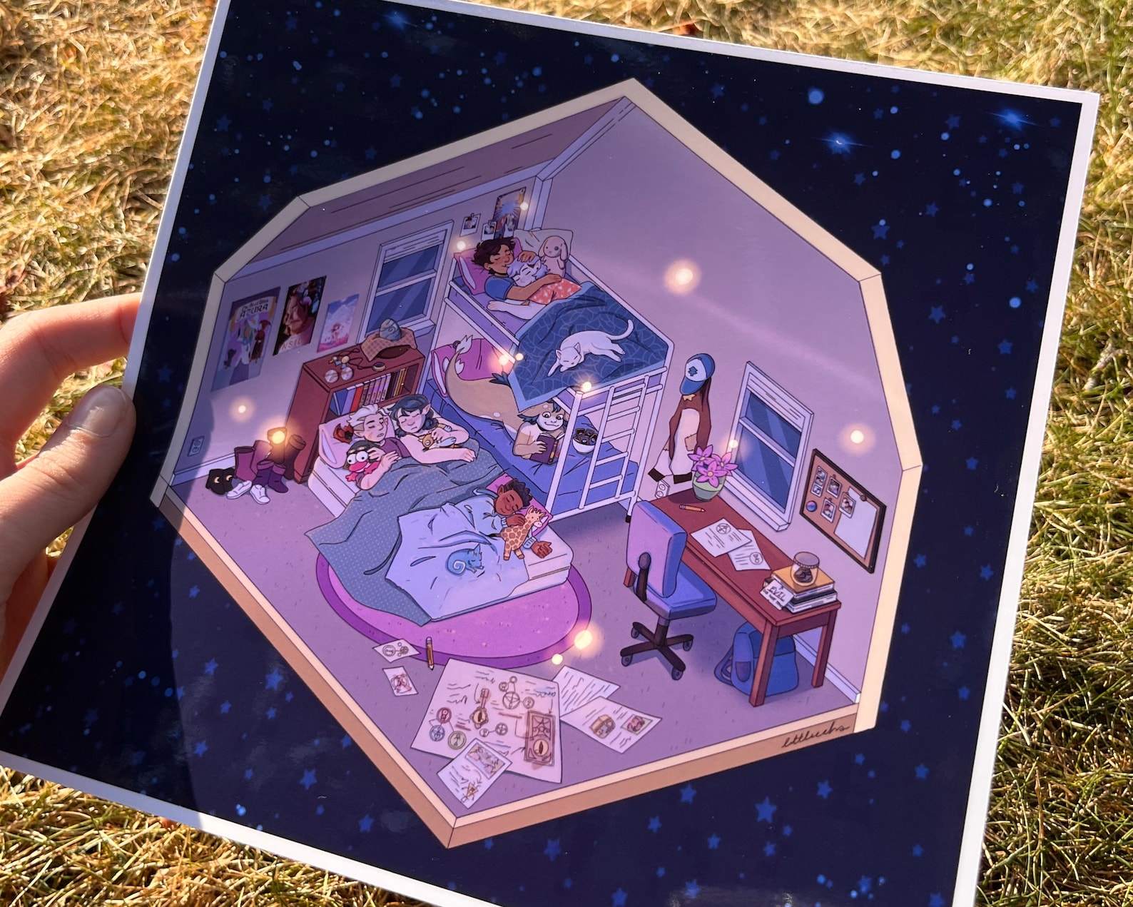 Cozy in the Human Realm Art Print (the Owl House) - Etsy