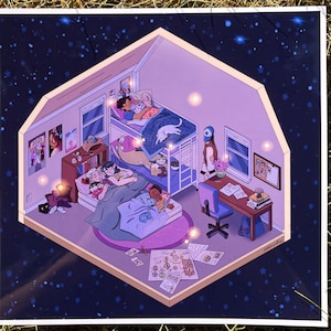 Cozy in the Human Realm Art Print (the Owl House) - Etsy