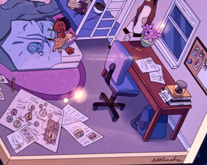 Cozy in the Human Realm Art Print (the Owl House) - Etsy