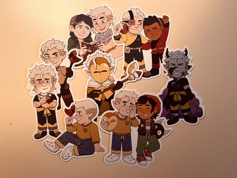 Hunter Noceda Sticker Pack 8pc - Etsy