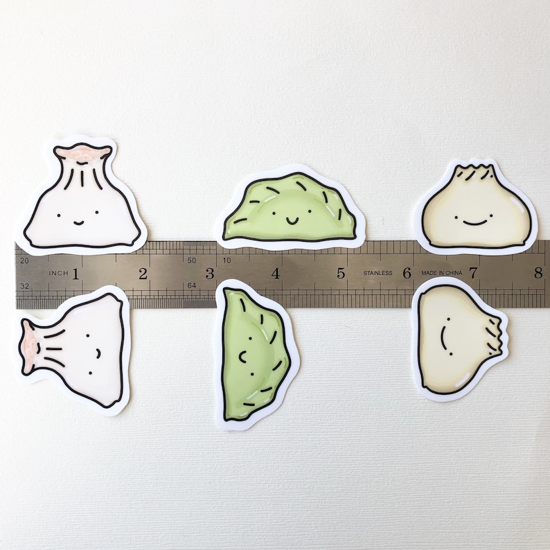 Dumpling Stickers Soup Dumpling Sticker Vegetable Dumpling - Etsy