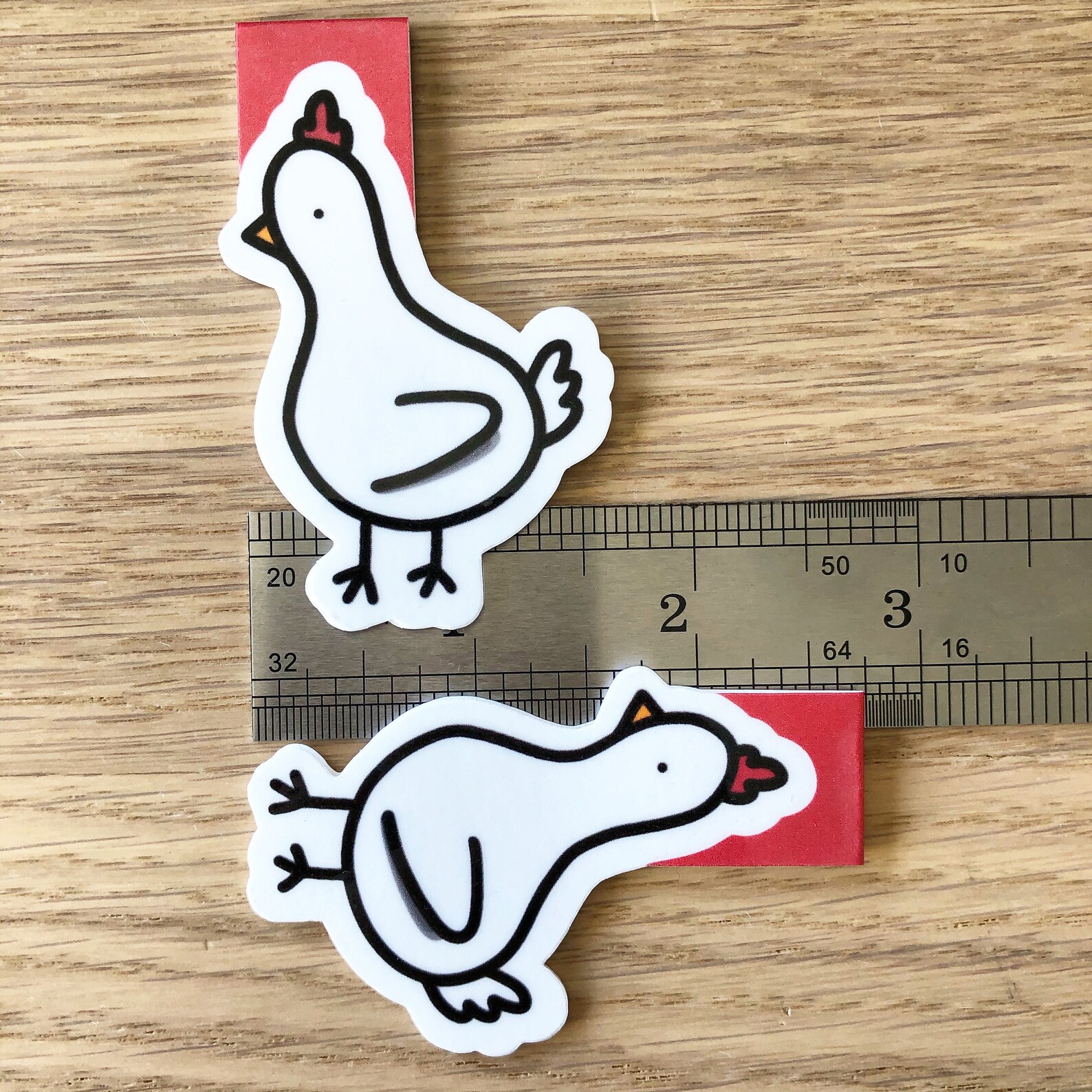 Cute Chicken Bookmark Chicken Bookmark Magnetic Bookmark - Etsy