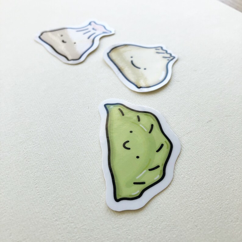 Dumpling Stickers Soup Dumpling Sticker Vegetable Dumpling - Etsy