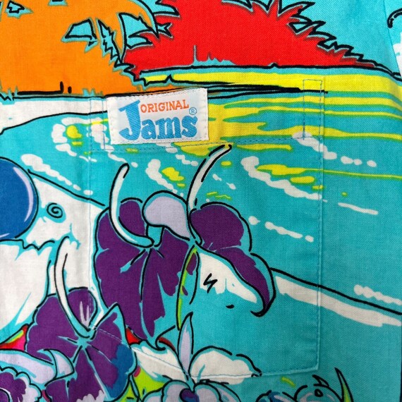 Vintage Surf Line Hawaii Original Jams Turquoise Retr… - Gem