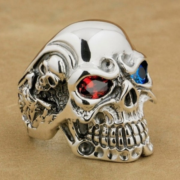 Skull Gem Ring - Etsy