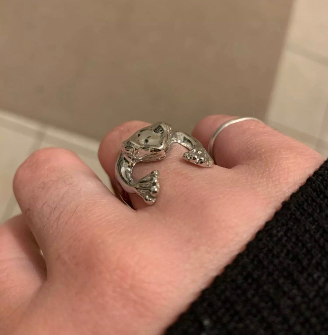 Frog Animal Rings for Women Frog Toad Metal Wrap Ring Wedding - Etsy