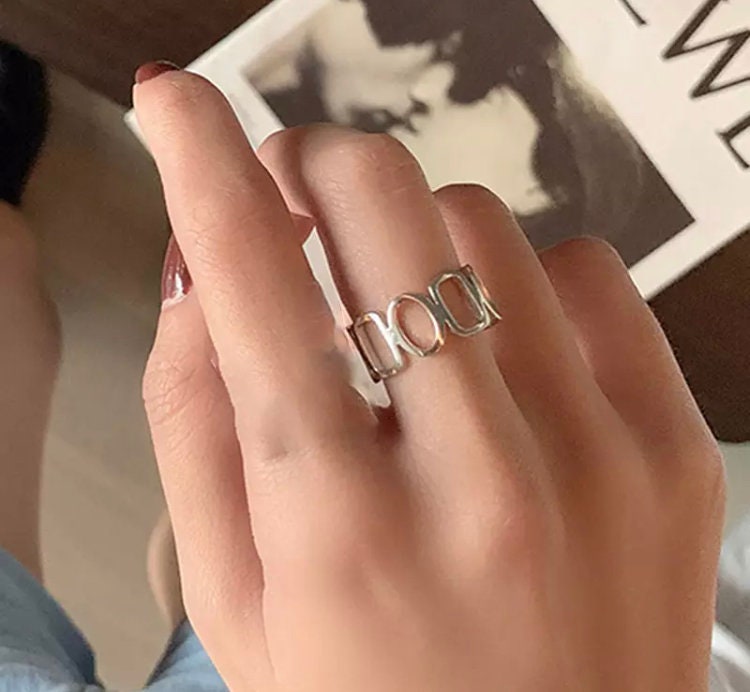 Minimalist Silver Rings for Women Resizable New Fashion - Etsy