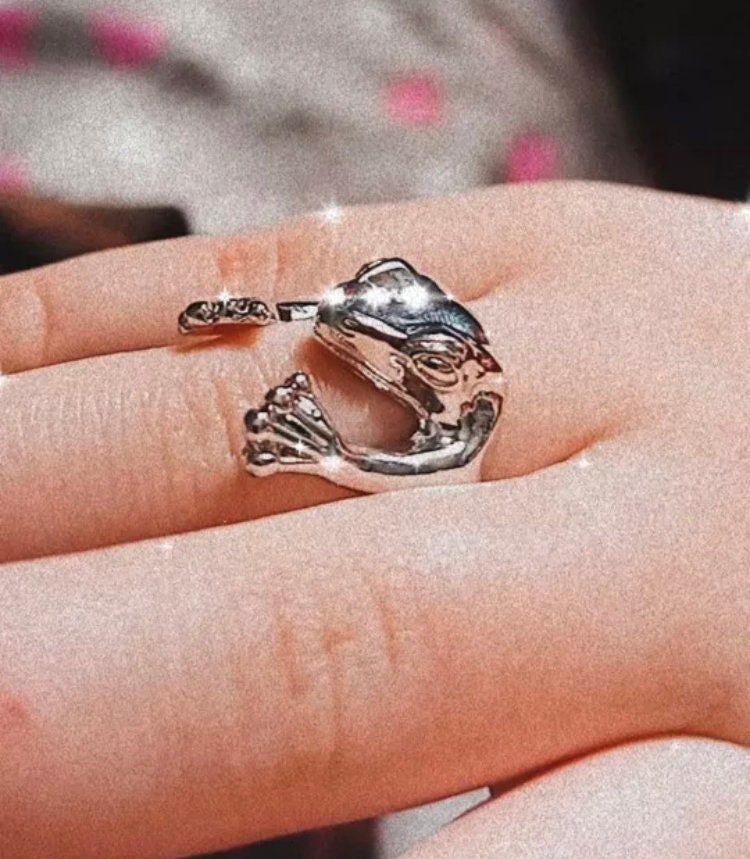 Frog Animal Rings for Women Frog Toad Metal Wrap Ring Wedding - Etsy