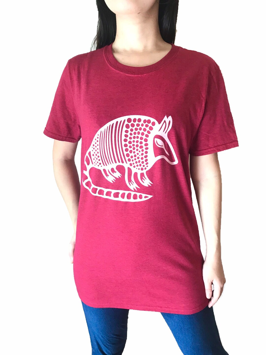 Armadillo Red T-shirt - Unisex Hombre Tallas Armadillos Animal Lover ...
