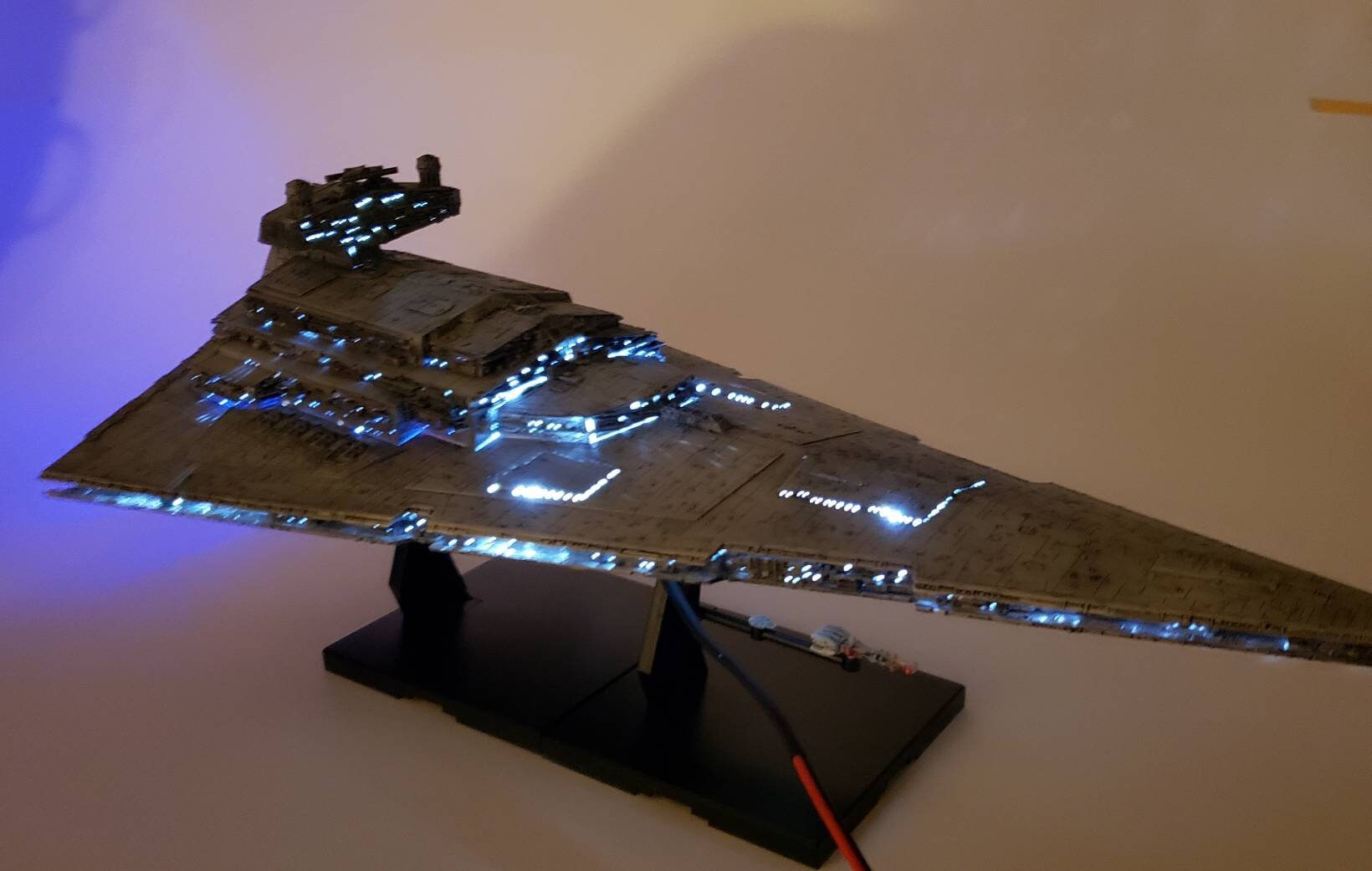 Star Wars Star Destroyer Model W/ Lights - Etsy