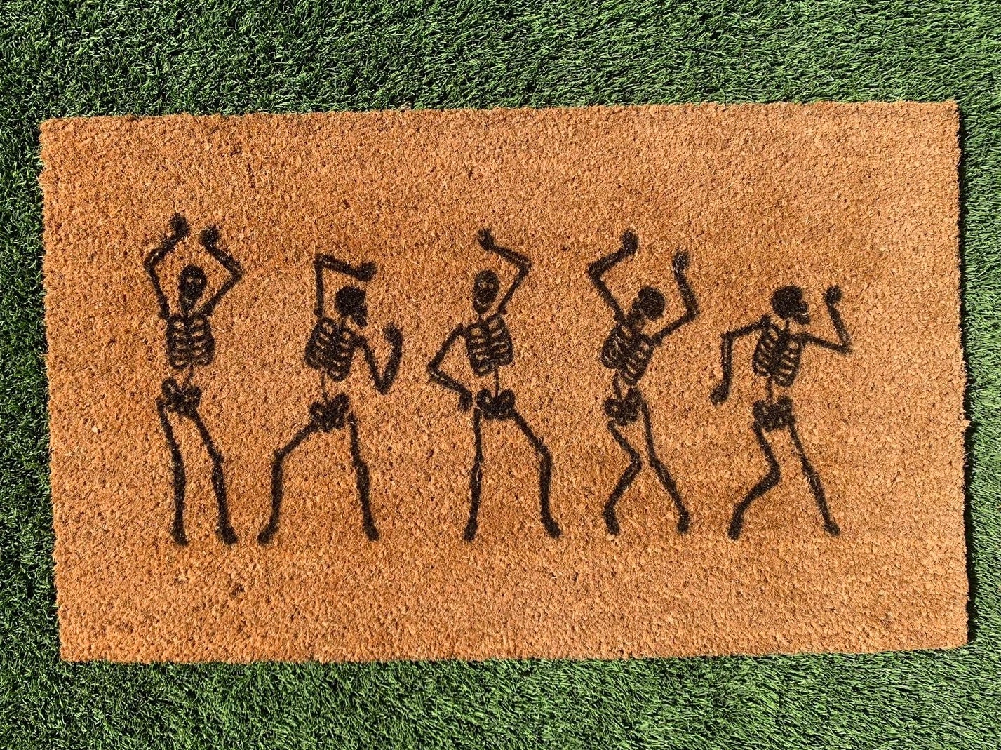 Dancing Skeleton Doormat - Etsy