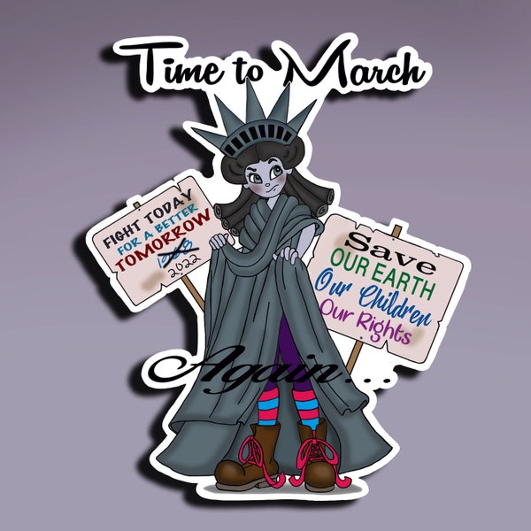 Lady Liberty Sticker - Etsy