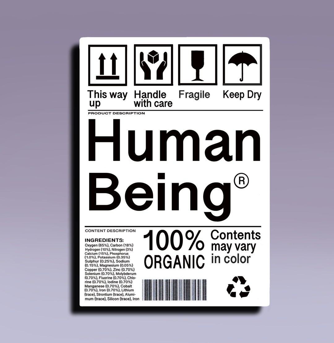 Sticker Human Being, Human Being Sticker Human Being Label Sticker ...