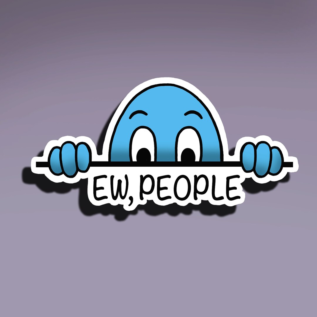 Sticker - Ew, People; Ew People Sticker; Funny Sticker; Anti-social ...