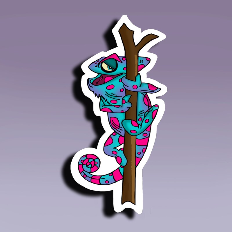 Chameleon Lizard - Etsy