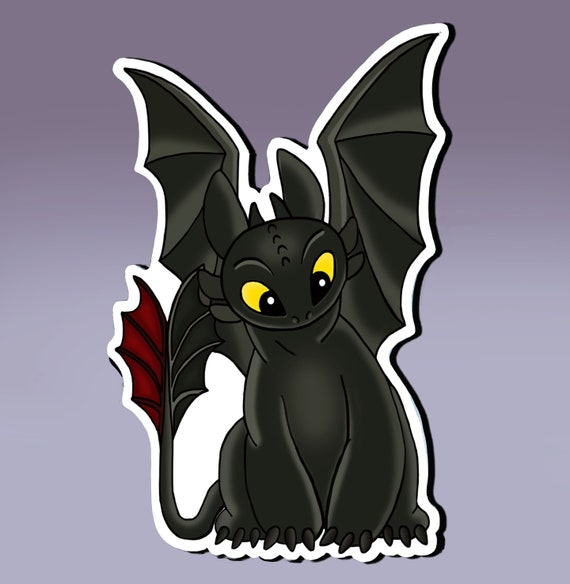 Dragon Sticker Cute Dragon Sticker - Etsy