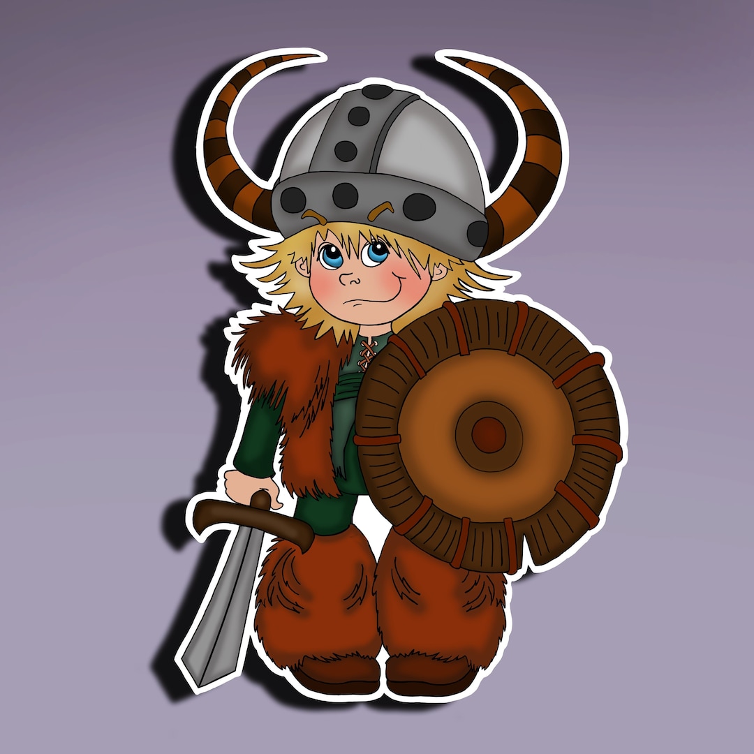 Sticker - Little Viking Boy; Viking Boy Sticker; Shields up Sticker ...