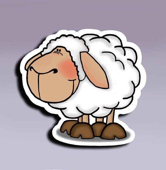A Little Ewe For You Sticker Sheep Sticker Cute Sheep | Etsy