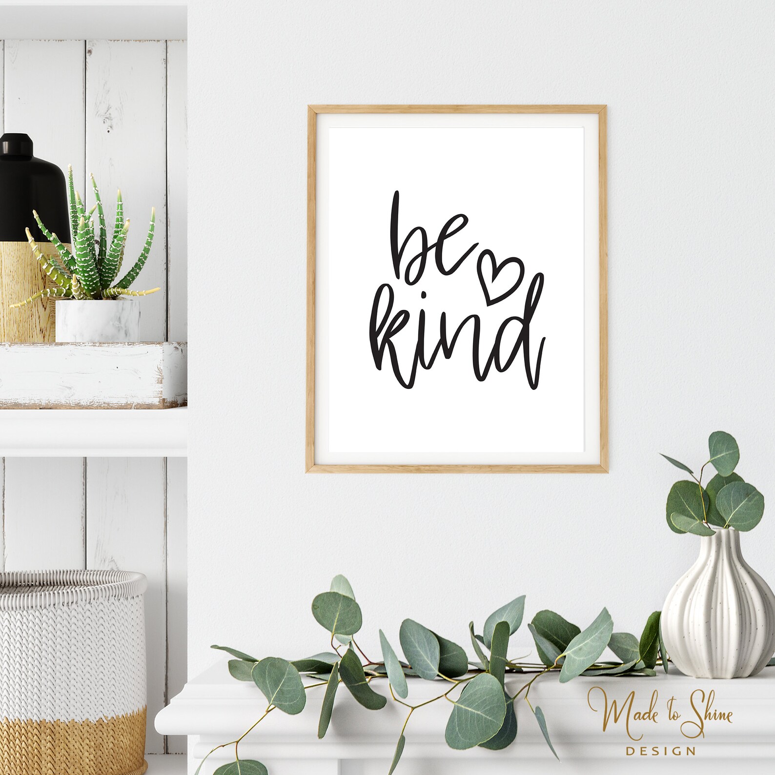 Be Kind Word Art Home Decor Print Printable Download | Etsy