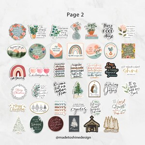 Bundle of 10 Faith Based Stickers, Waterproof Sticker Bundle, Pick Ten ...