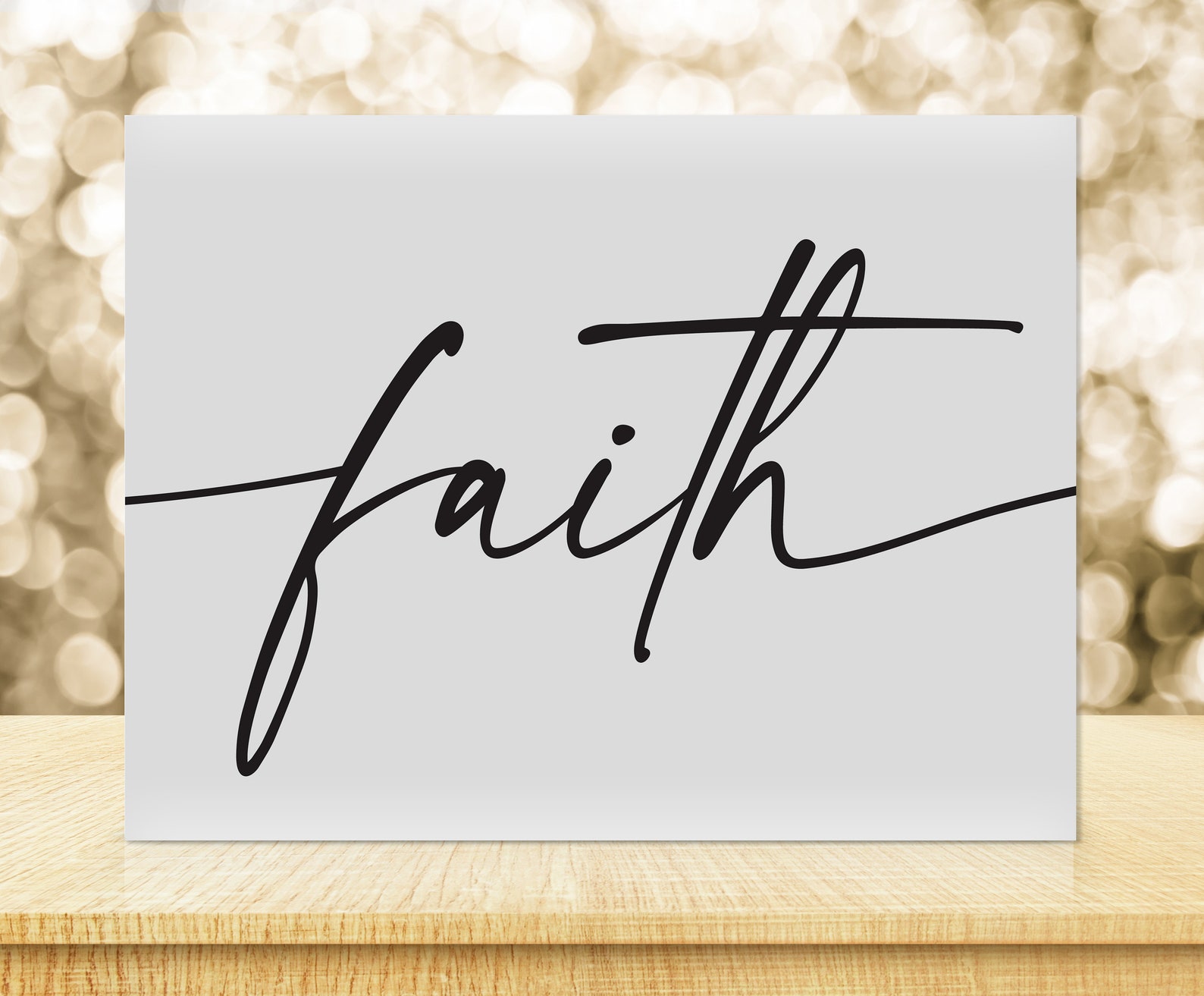 Faith Word Art Print Faith Printable Wall Decor Faith - Etsy