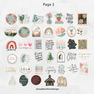 Bundle of 10 Faith Based Stickers, Waterproof Sticker Bundle, Pick Ten ...