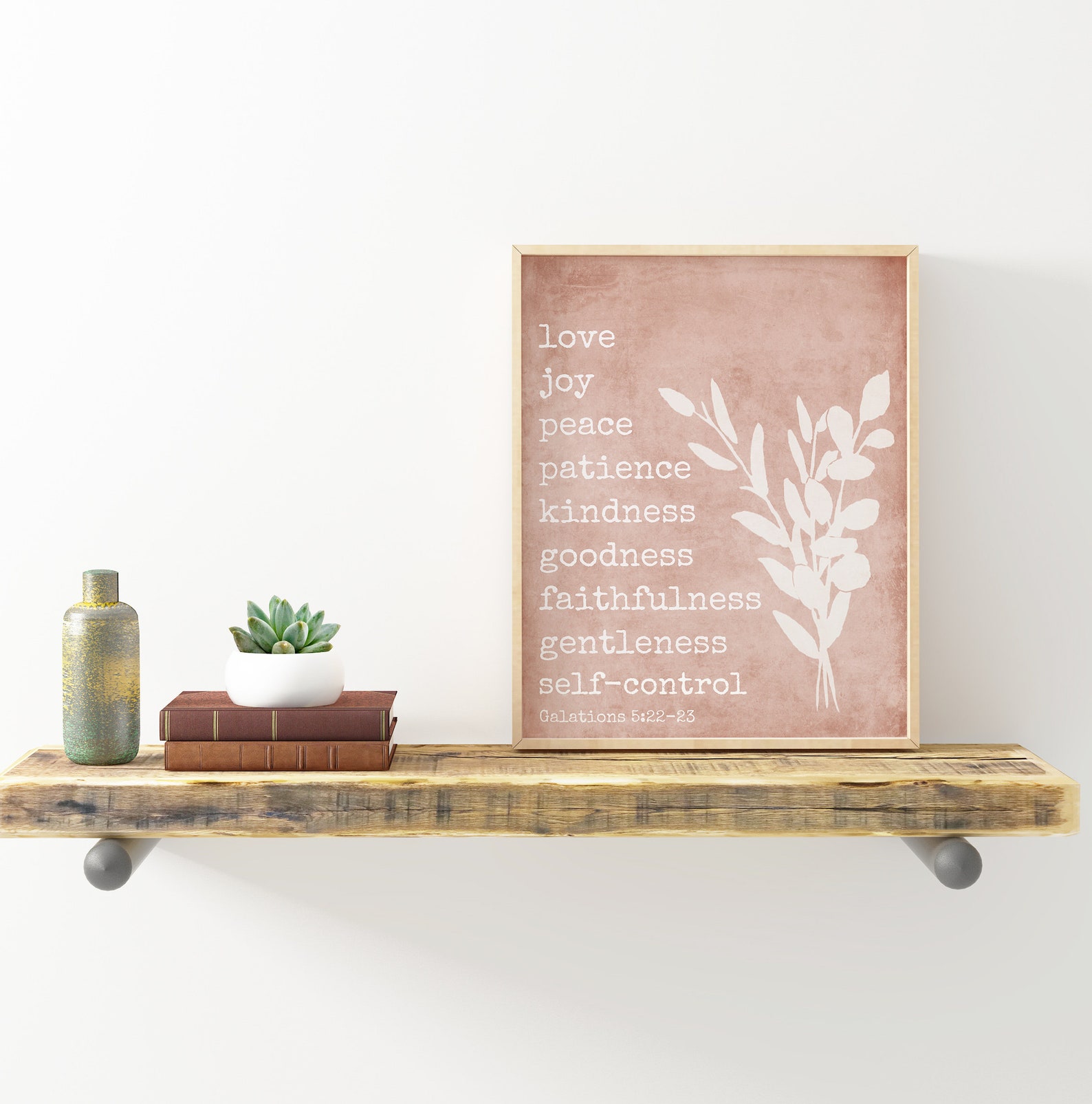 Fruit of the Spirit Botanical Digital Download, Christian Bible Verse ...