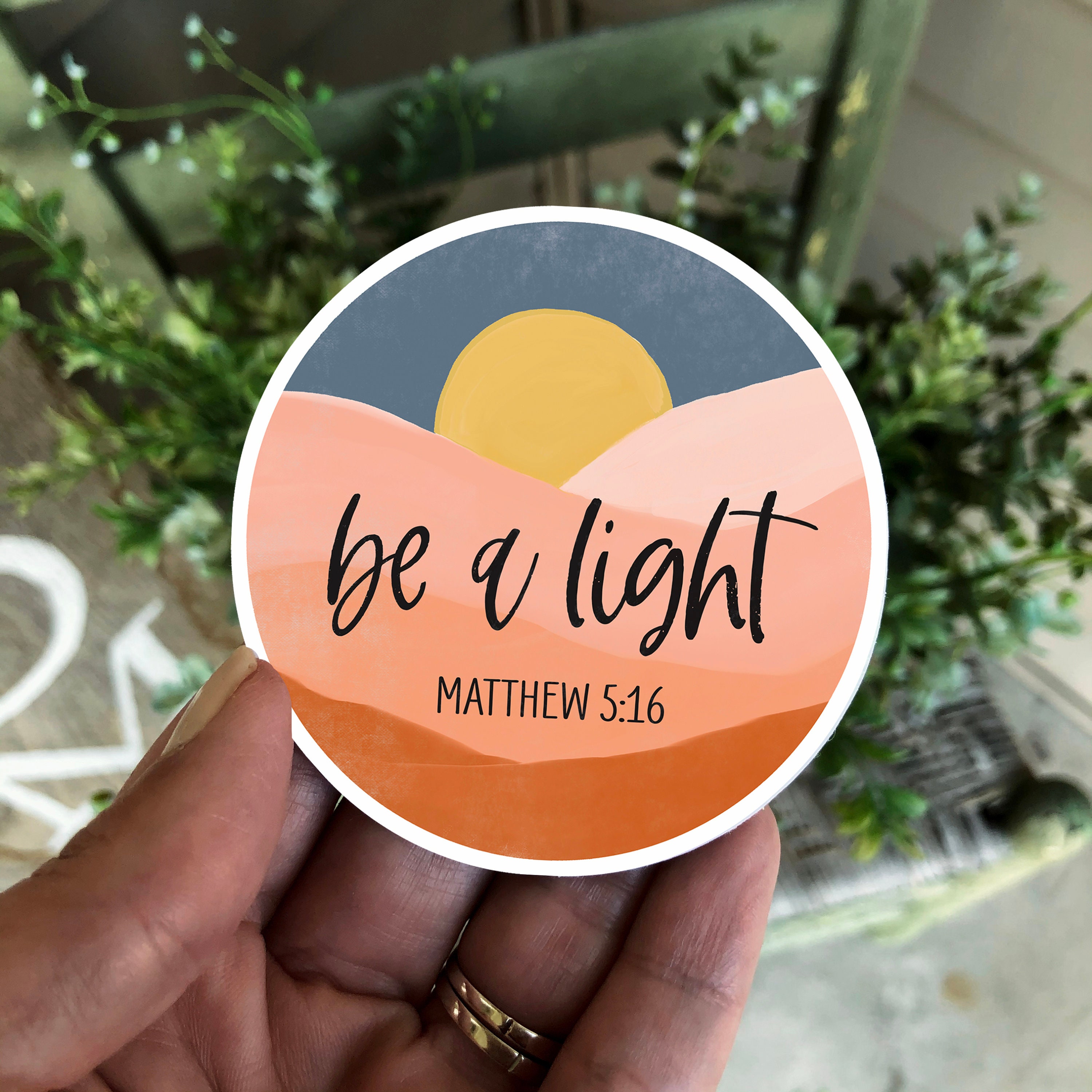 Be A Light Bible Vinyl Sticker Jesus Sticker Matthew 5:16 | Etsy